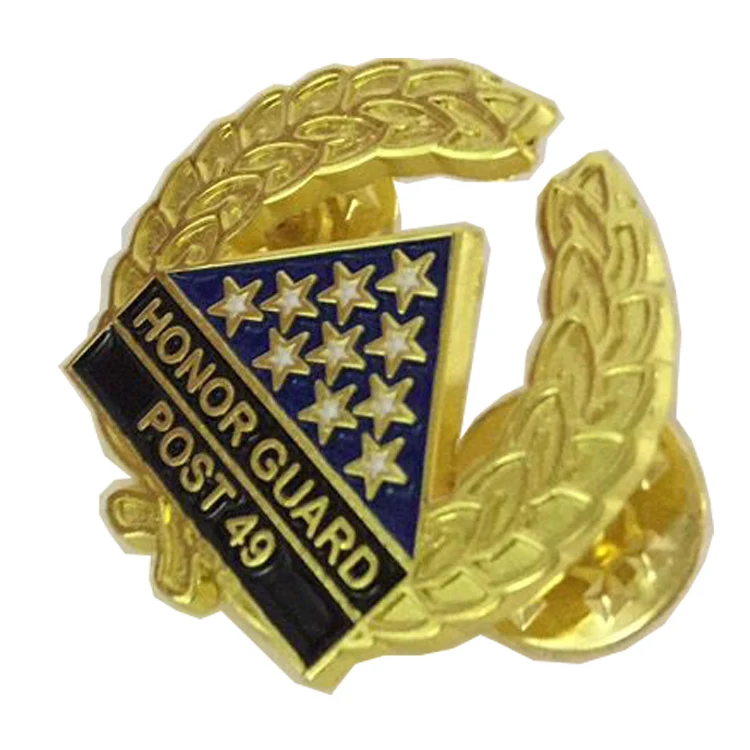 Factory Gold Metal Honor Guard Lapel Pin hot sales cheap price custom ...