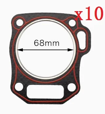 10pcs 68MM Cylinder Head Gaskets fit for Honda 2KW GX160 5.5HP 6.5HP ...