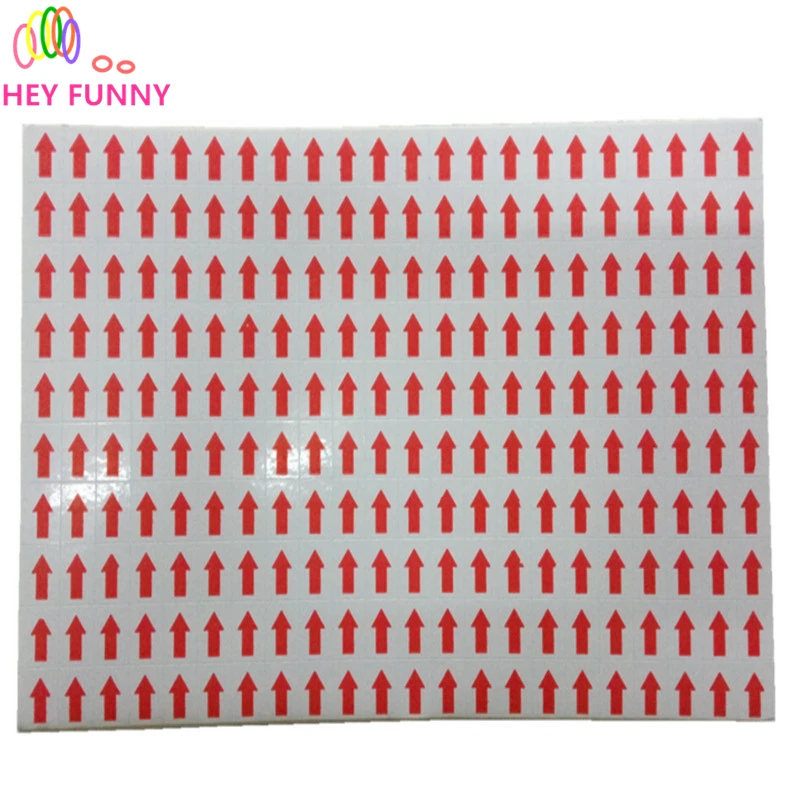 20 sheets red arrow stickers fault mistake defectives marking for ...