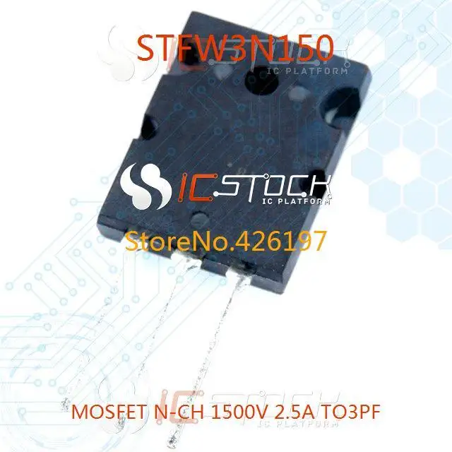 무료 배송 STFW3N150 MOSFET N CH 1500 볼트 2.5A TO3PF 3N150 1 개|n-ch mosfet ...