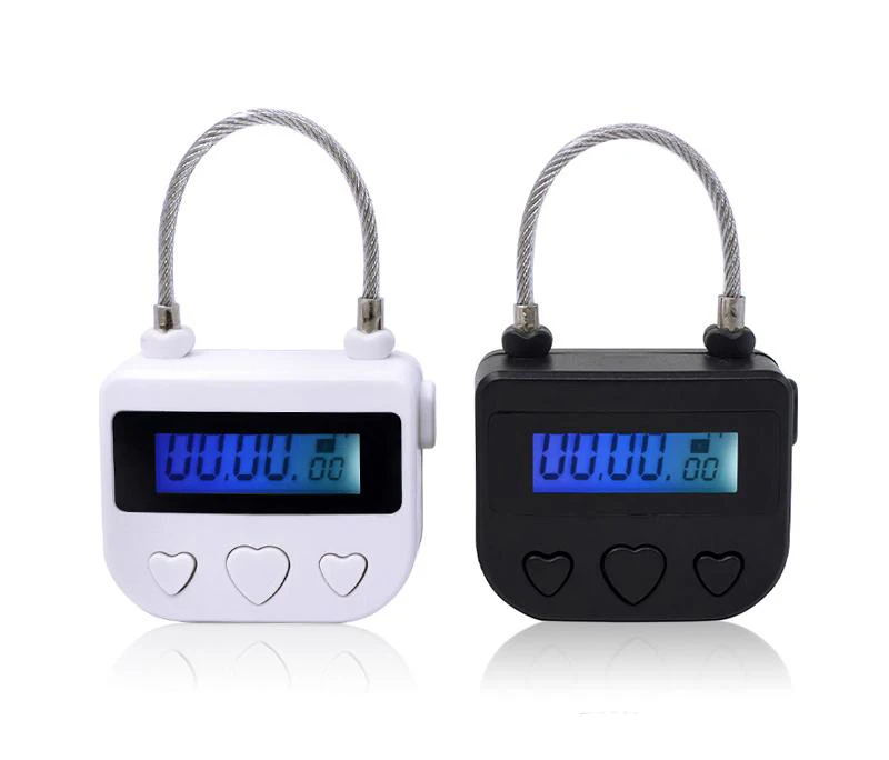 Bdsm Time Lock Fetish Handcuffs Mouth Gag Electronic Timer Bondage ...