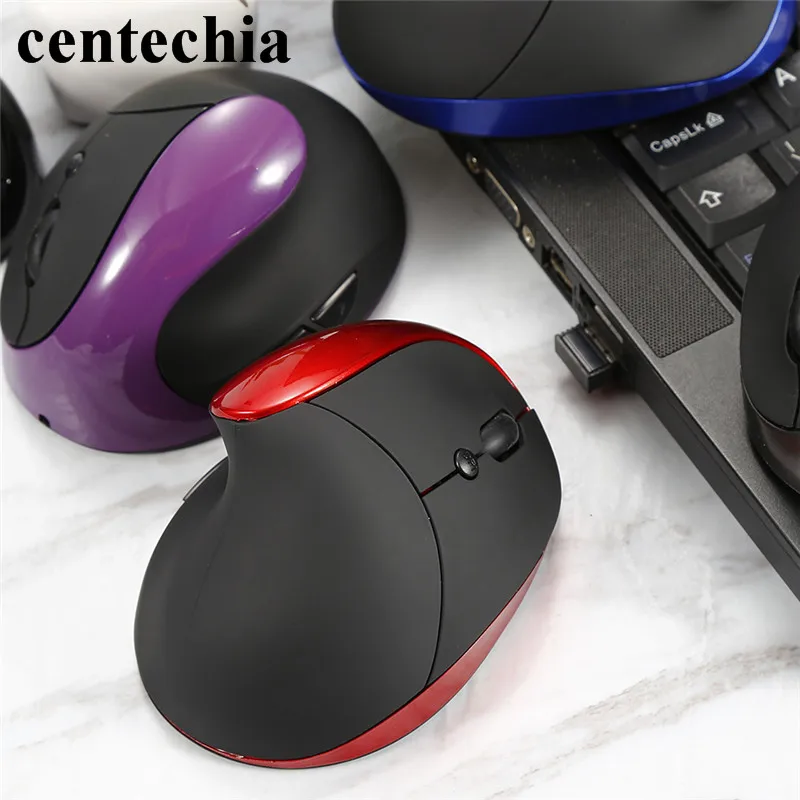 Healthy wireless vertical mouse Ergonomic 6 buttons with DPI switch ...