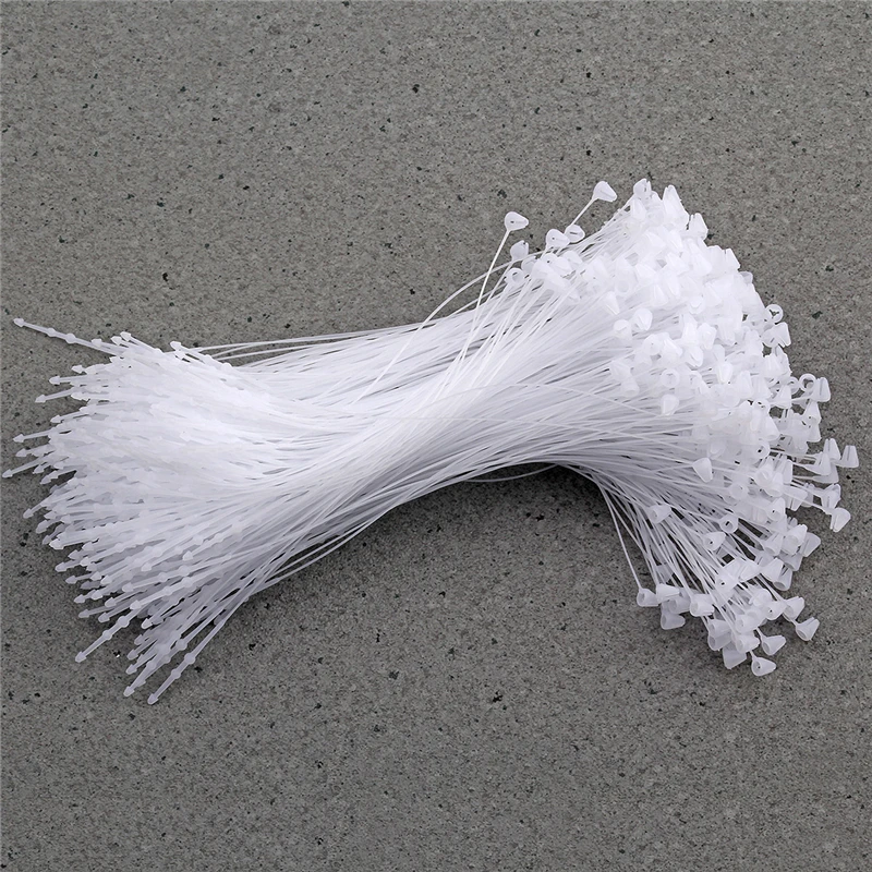 5000 Pieces/lot 5" White Hang Tag Loop Garment Price Tag Barbs Security ...