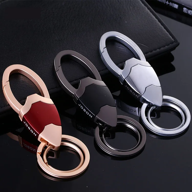 double loops car keychain key ring waist hanging key chain key holder ...