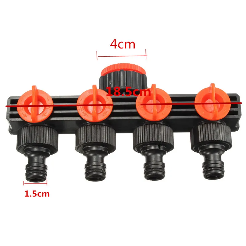 Home Garden Hose Pipe Splitter Plastic Drip Irrigation Water Connector ...