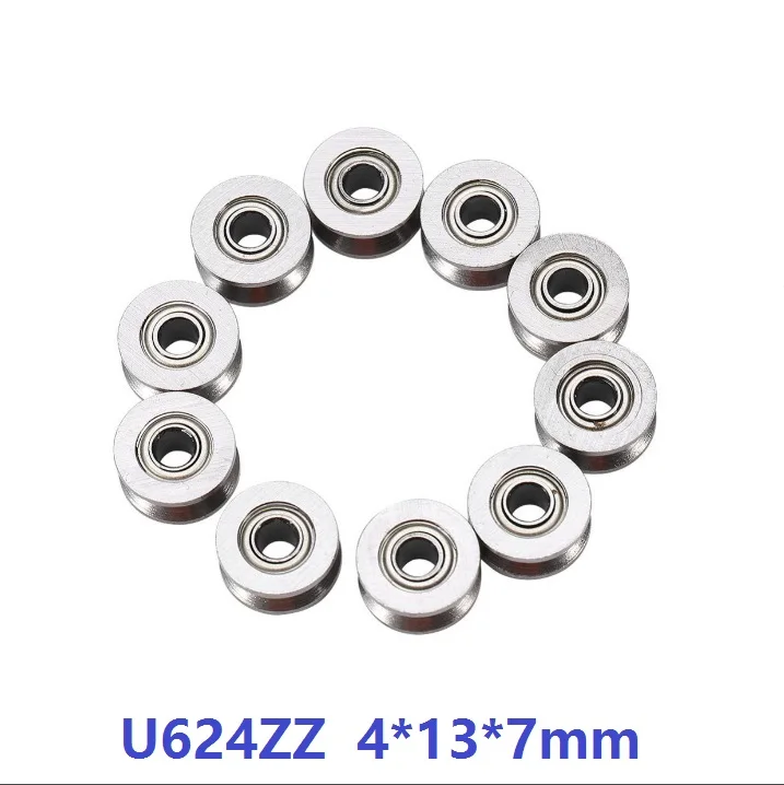 500pcs-lot-U624ZZ-624UU-SZU4-13-4x13x7-mm-U-groove-ball-bearing-Mini ...