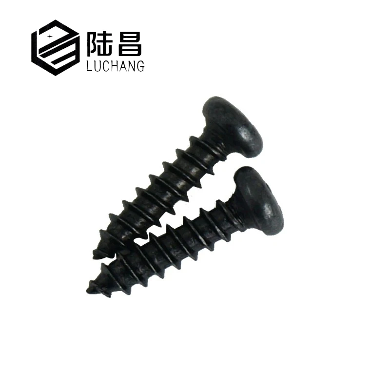 VIS,M1.8-8 mm--vis à tête ronde, 1000 pièces, noires, Micro croix ...