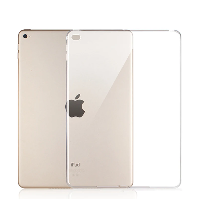 Case for iPad air 2 capa para Ultra Slim Soft TPU Silicon Transparent back Cover Smart ...