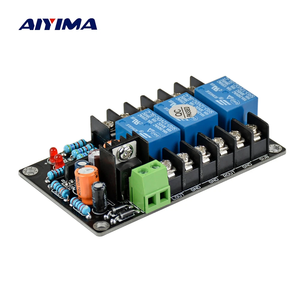AIYIMA UPC1237 2.1 300W Speaker Protection Board Delay 3 Channels AC 12 ...