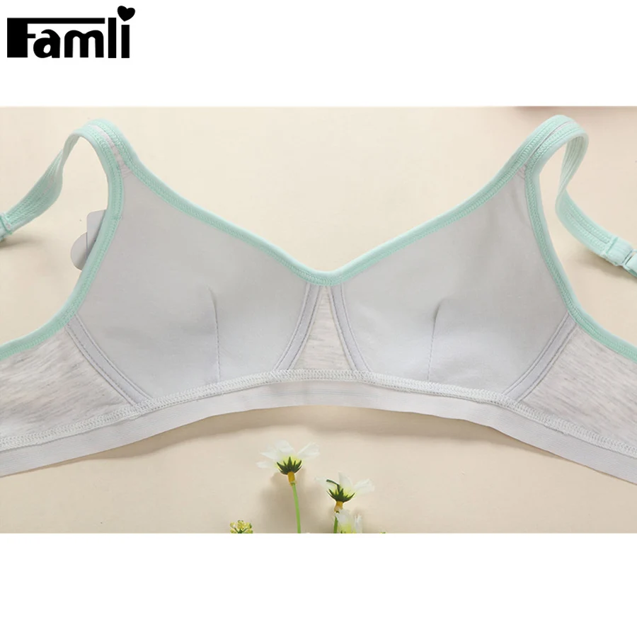מוצר - Teenager Girls Training Bra Kids Girl Small Padded Bra Thin ...
