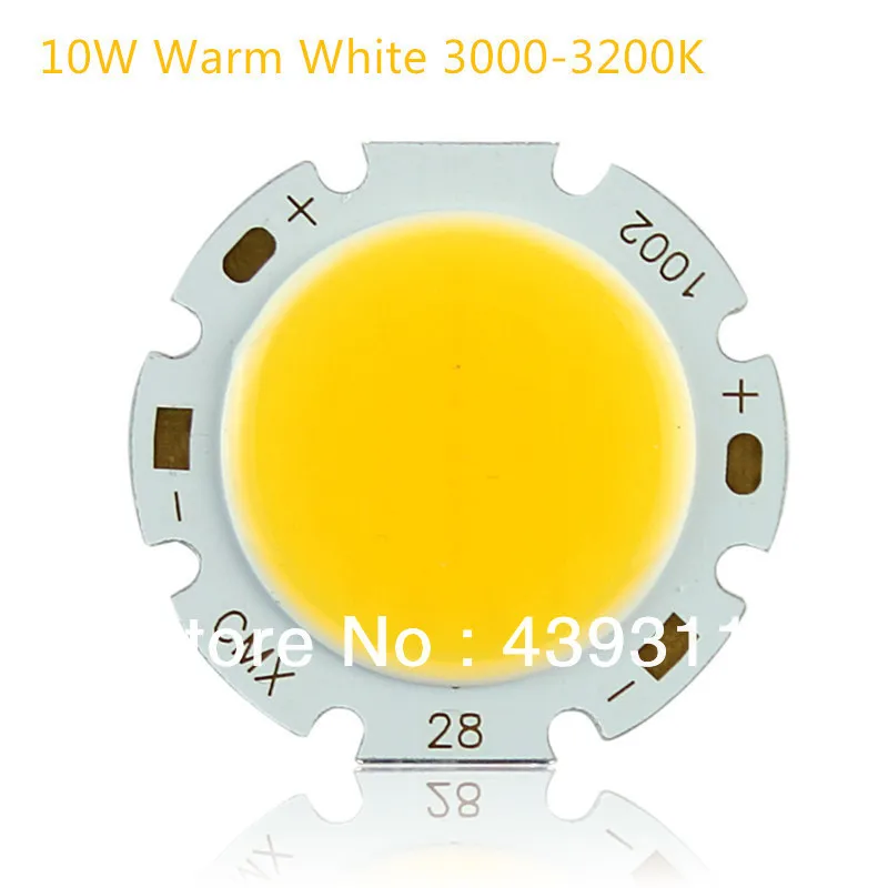10W COB LED lamps Warm White 3000 3200K Pure white 6000 6500K surface ...