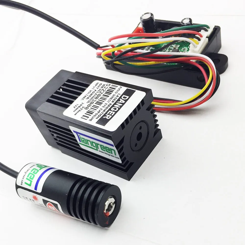 New Arrival 532nm 200mW Green Laser + 100mW 650nm Red Laser Module ...