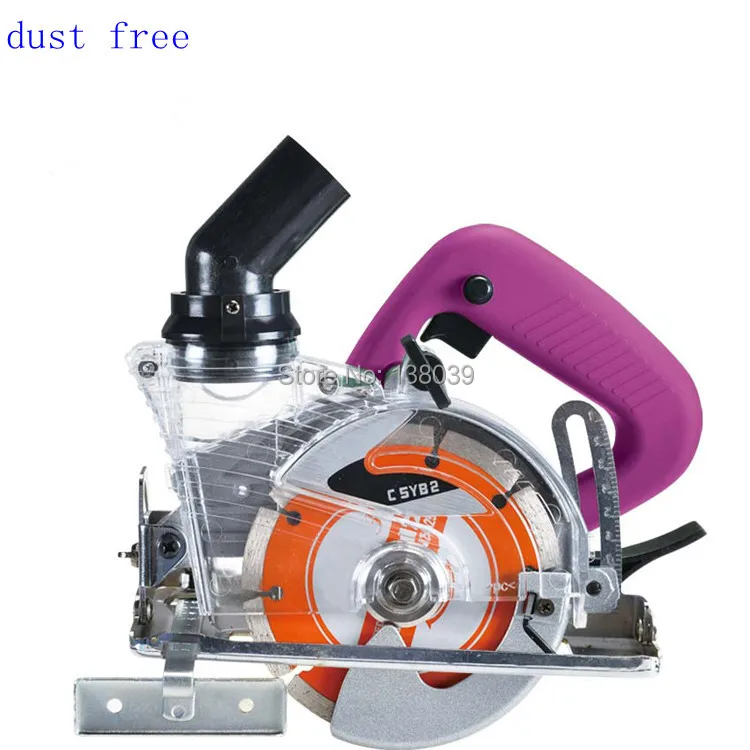 125mm dustless marble granite tile stone cutting machine Wall grooving ...