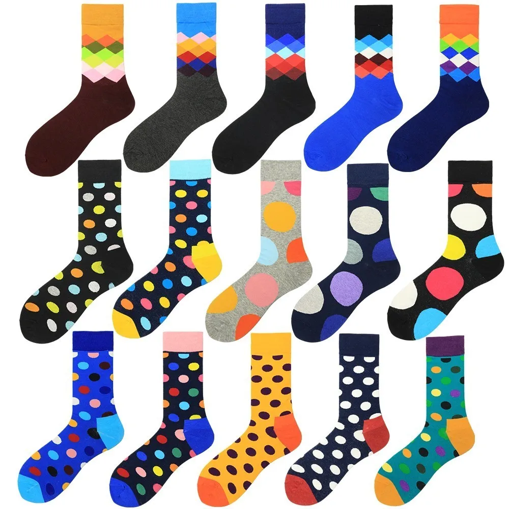 Colorful Striped Mens Socks | Geometric Men Happy Socks | Stripe Socks ...