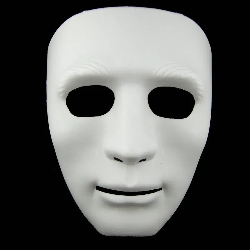 Diy Black White Adult Plastic Masquerade Ball Mask Dance Cosplay ...