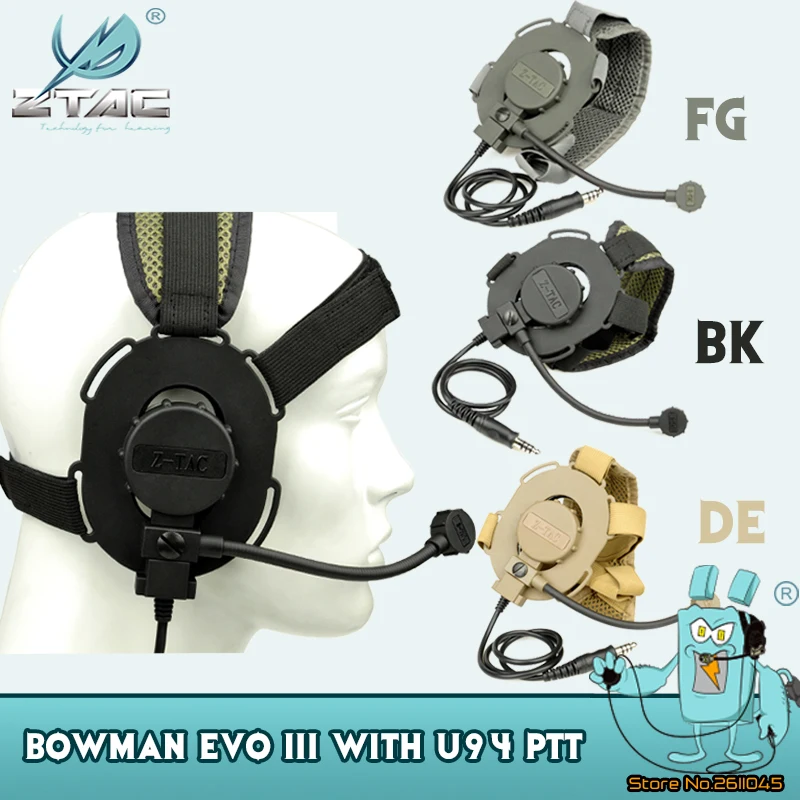 Z Tac Tactical Headphones Bowman Evo Iii Military Shooting Headphones ...