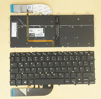 For DELL inspiron 7352 7353 7359 Laptop Keyboard Backlit German Deutsch ...