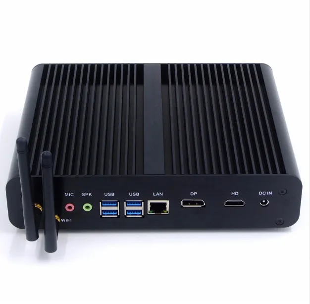 Fanless Mini PC with 8th Gen CPU i7 8550U Quad Core Computer Plus DP ...