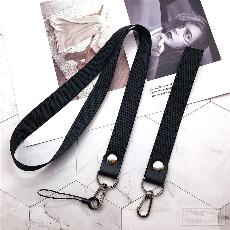 Black Neck Lanyard Card Holder | Id Card Holder Neck Straps | Phone ...
