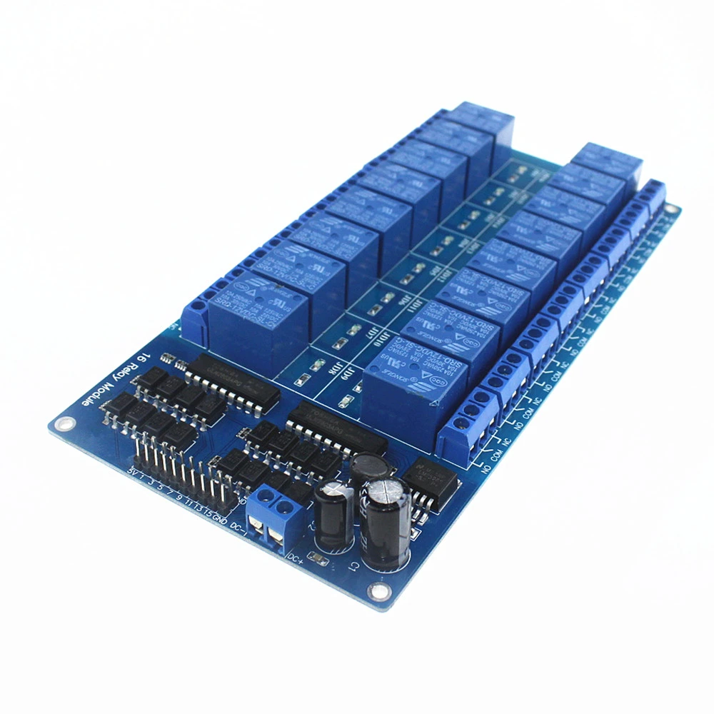 Relay Module 16-channel 5V Relay Module Control Board with Optocoupler ...