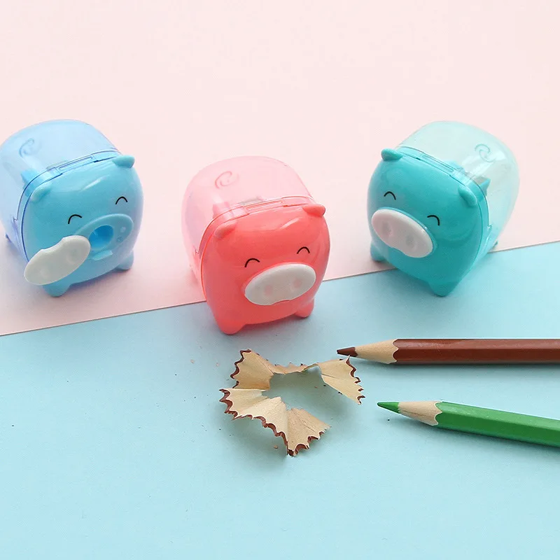 1Pc Cute Kawaii Animal Pig Sweet Candy Colored Pencil Sharpener Korean ...