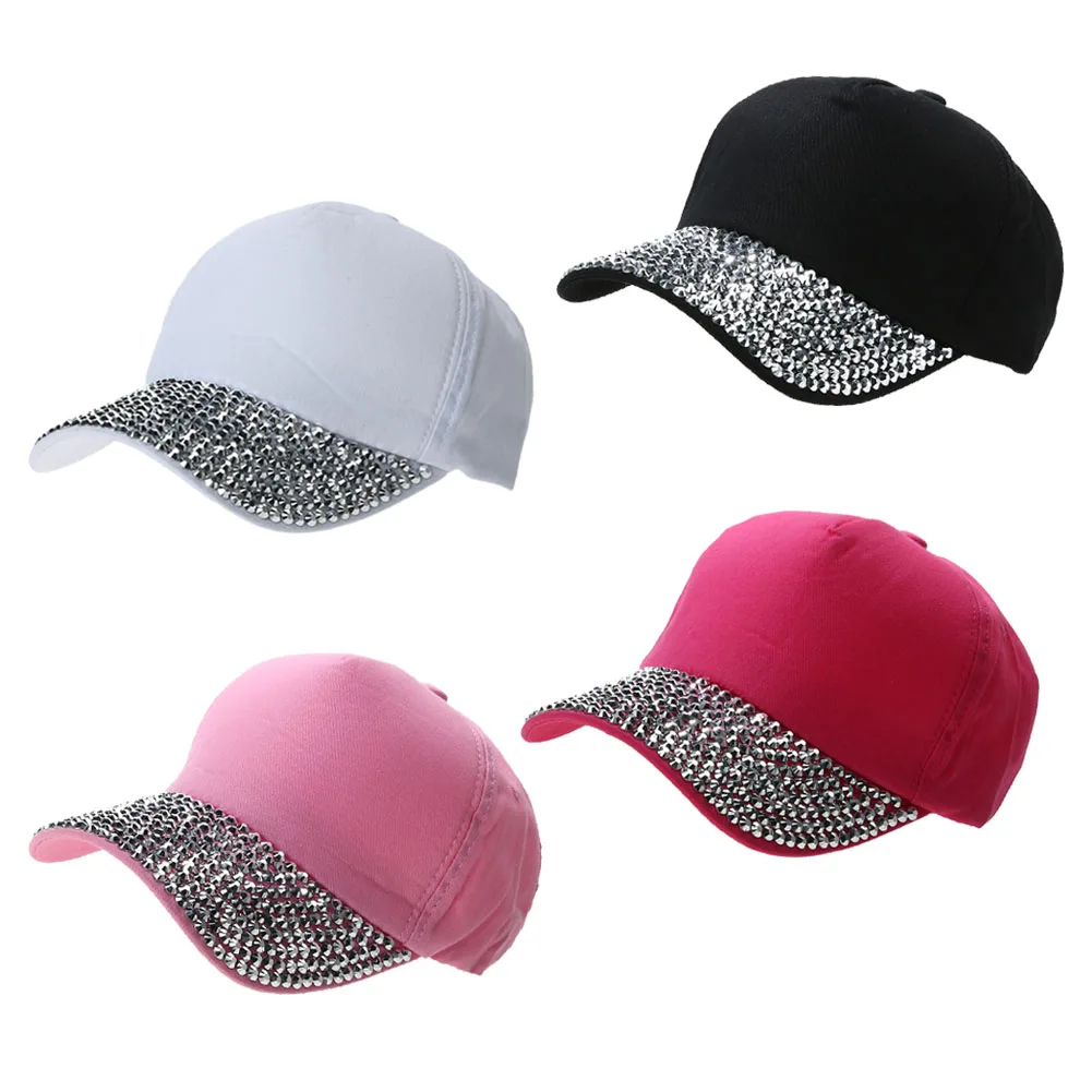 Girl Female Baseball Cap Summer Spring 2018 New Fashion Diamond ...