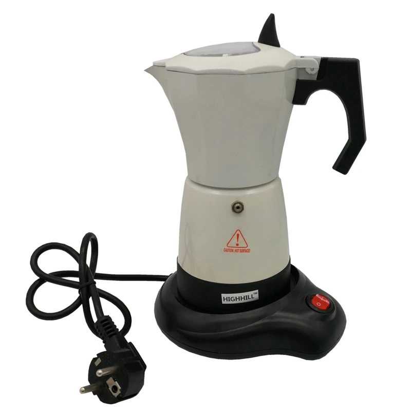 220V to 240V 480W 300ml 6 Cups Electric Coffee Maker Aluminum Coffee ...