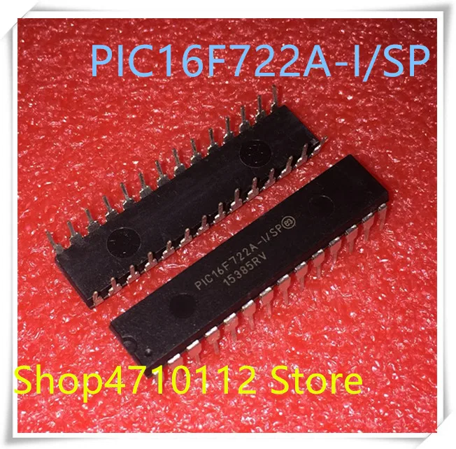Nuevo 10 unids/lote PIC16F722A I/SP PIC16F722A PIC16F722 DIP 28 IC|Accesorios de batería y ...