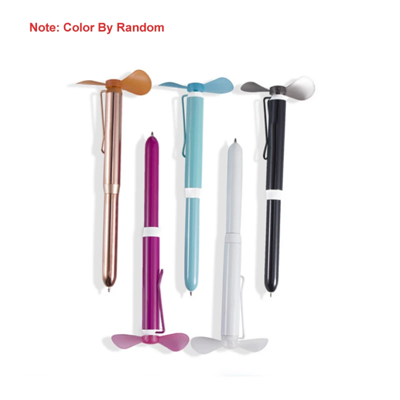 Metal ballpoint Pen With mini Fan As Students gift PVC Fan Blade Pen ...