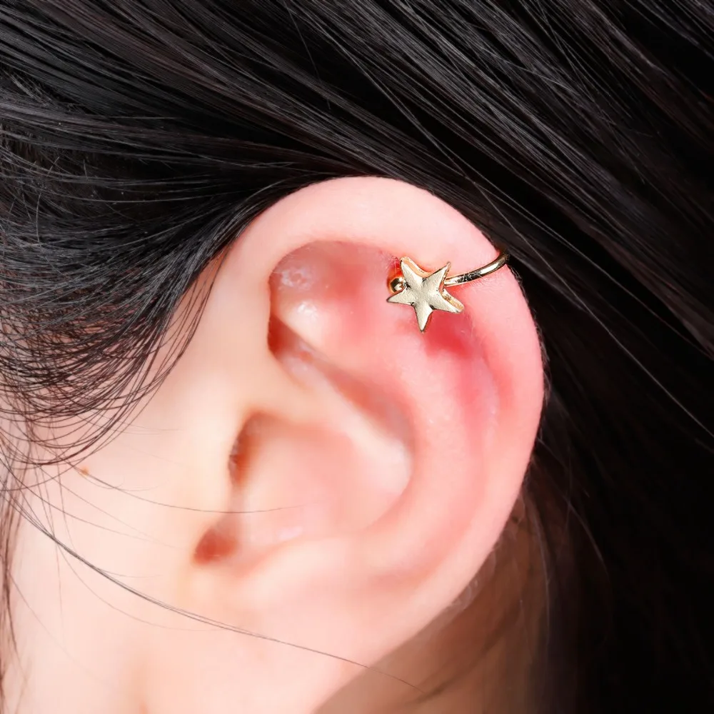DoreenBeads 2016 Summer Star Ear Bones Clips Earrings Ear Cuff Woman ...