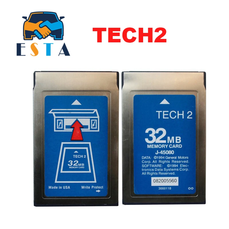 Free Shipping 6pcs/lot Multi Language Tech2 32MB Pcmcia Software Card ...