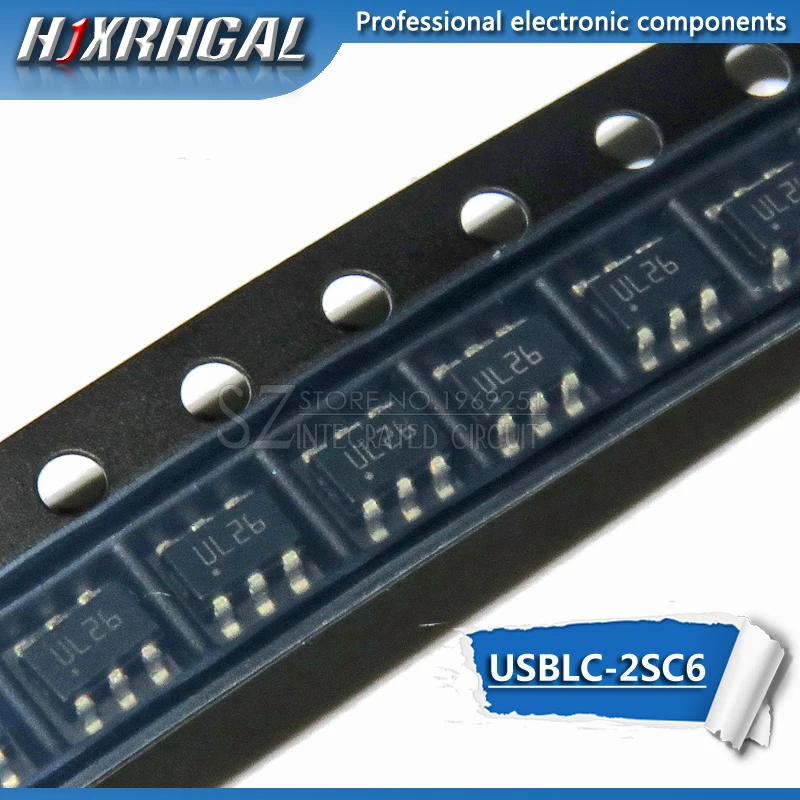 100PCS USBLC6 2SC6 SOT23 6 USBLC6 SOT23 UL26 SOT new and original IC ...