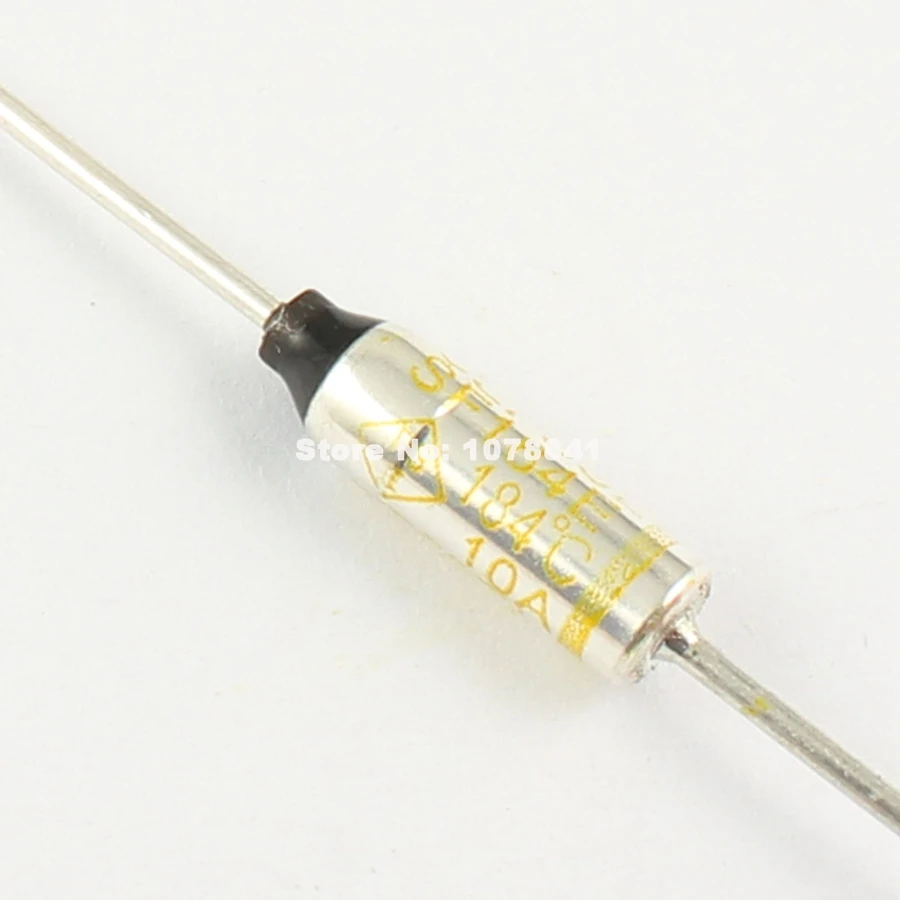 10pcs Microtemp Thermal Fuse 184 Degree TF Cutoff 250V 10A SF184E ...