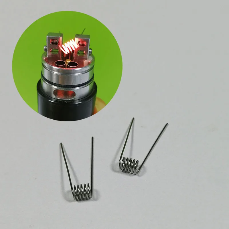 10pcs/Box SS316L Alien Tiger Fused Clapton HIVE Prebuilt Coil For RDA ...