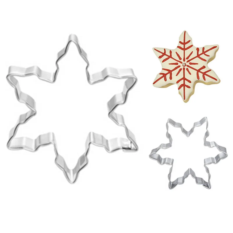 1PC/Lot Newest Christmas Snowflake Stainless Steel Metal Cookie Cutter ...