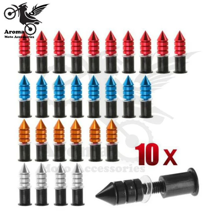 Tornillo de motocicleta de 10 piezas y 5MM, kit de tornillos de carenado para parabrisas de ...