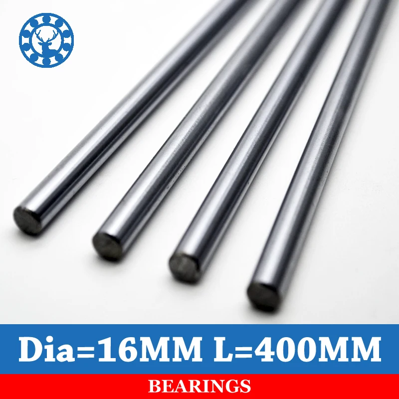 1 Pc Linear Shaft 16mm Chrome Length 400mm Steel Rod Bar Cylinder ...