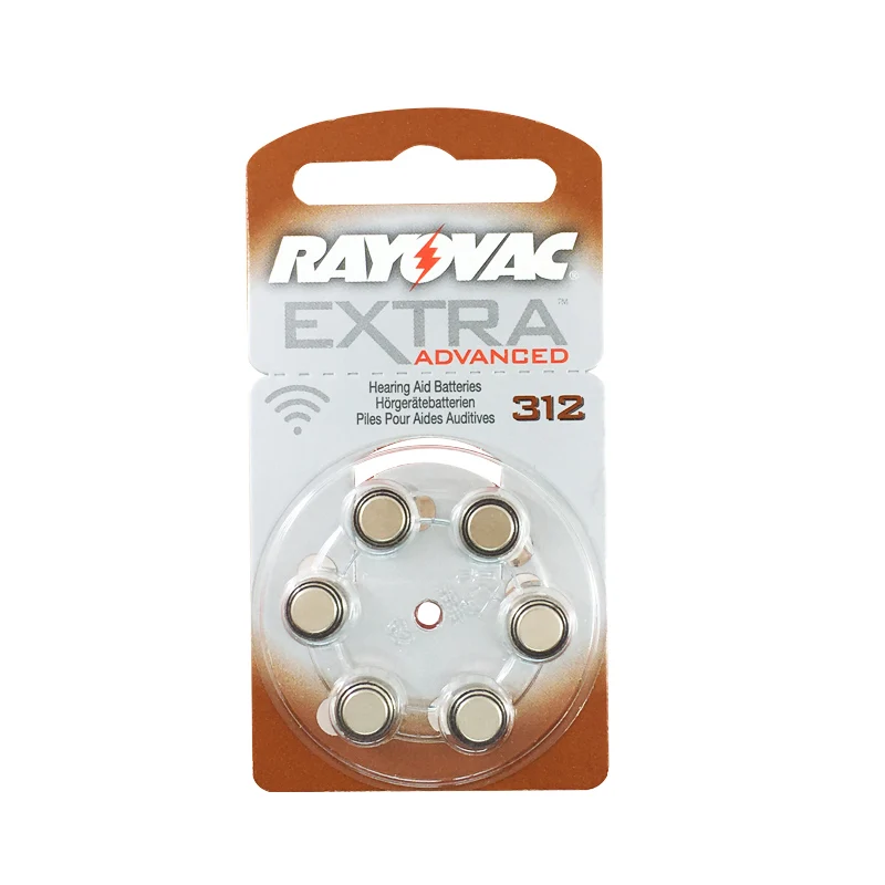 אוזניים - 60 PCS NEWEST Rayovac extra 312 Performance 1.45V Hearing Aid ...
