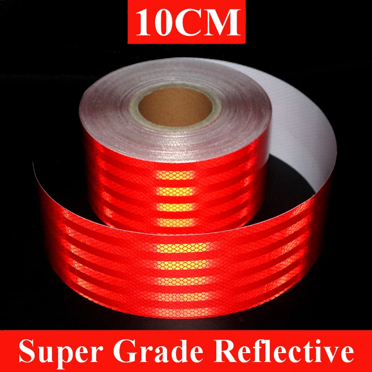 Yellow Reflective Tape - Blue Diamond Grade Warning Stickers, 4-Pack ...