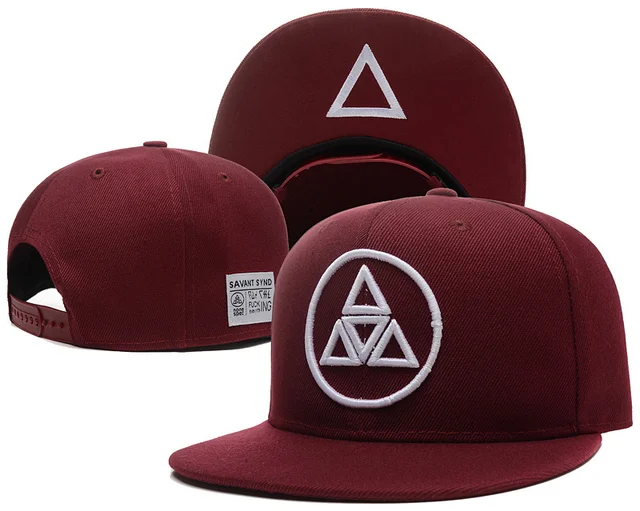 New Arrival Geometric Triangle Embroidery snapback Hats For men /women ...