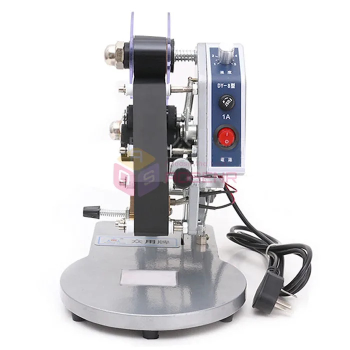 DY-8 Manual Direct Thermal Hot Foil Stamping Coding Printer Date Ribbon ...