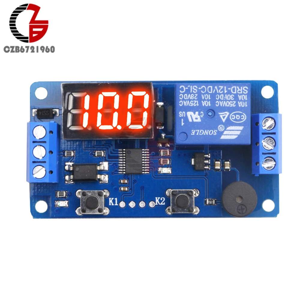 Dc 12v Led Digital Time Delay Relay Module Timer Relay Time Control ...