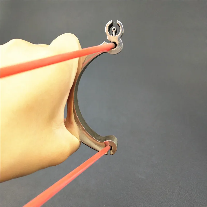 18 stainless steel simple slingshot card rubber band with aiming point ...