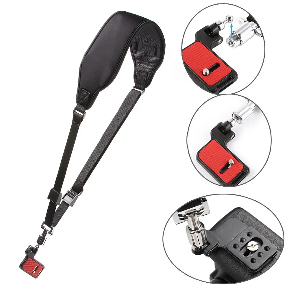 Focus F-2 Camera Strap Rapid Quick Single Shoulder Black Belt Strap ...