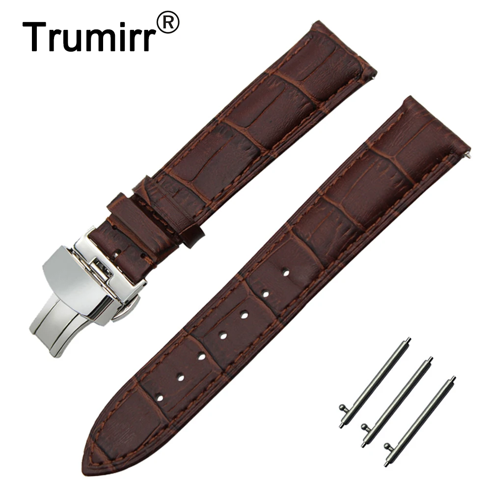 18mm 20mm 22mm Calf Genuine Leather Watch Band Quick Release Strap for ...
