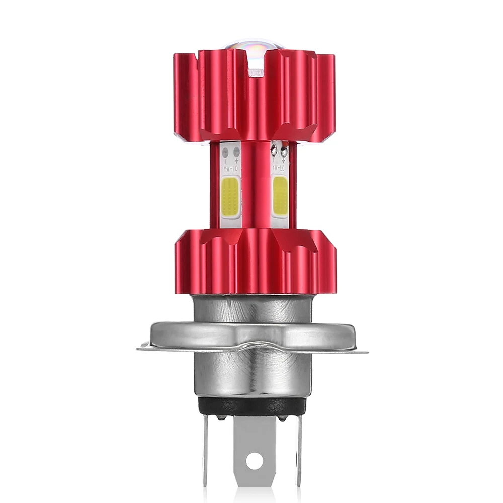 Zeepin M9 COB LED Motorcycle Headlight H4 High Low Beam Light 1200lm ...