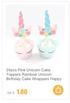 24 шт./лот С Днем Рождения Украшения торт испечь обертки Дети Мальчики ...