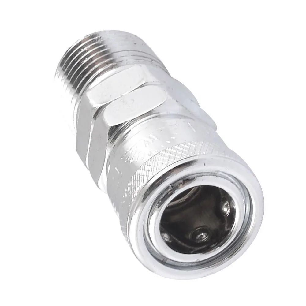 Articulated compressed air quick coupling Adapter silver - buy at the ...