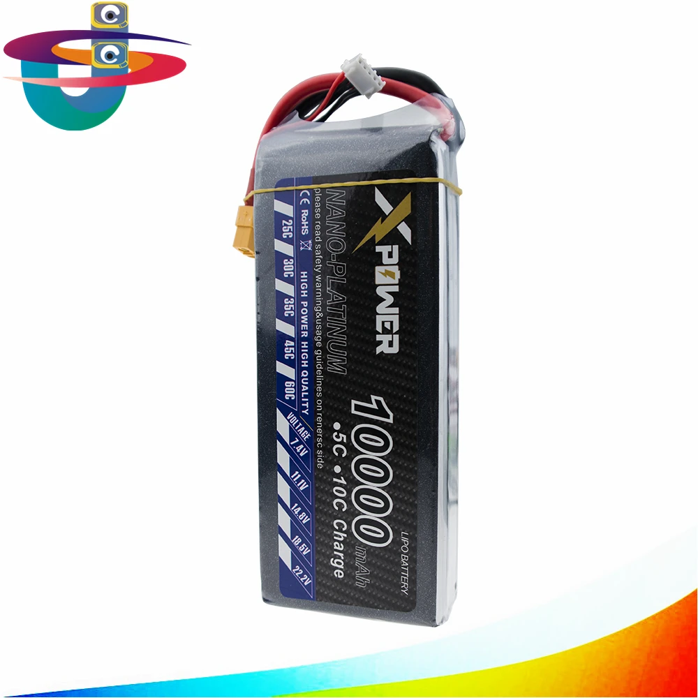 18.5V 5s Lipo battery 10000mAh 30C max 35C Xpower XT60 T EC5 plug for ...