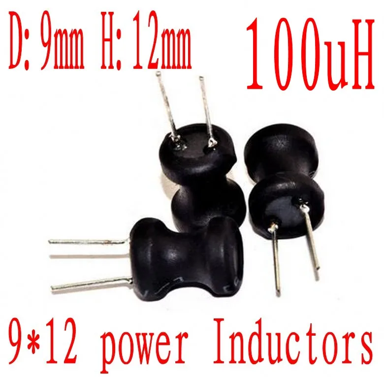 Inductor DIP de 9x12mm, 100uh 101, Inductor Radial de potencia de plomo ...